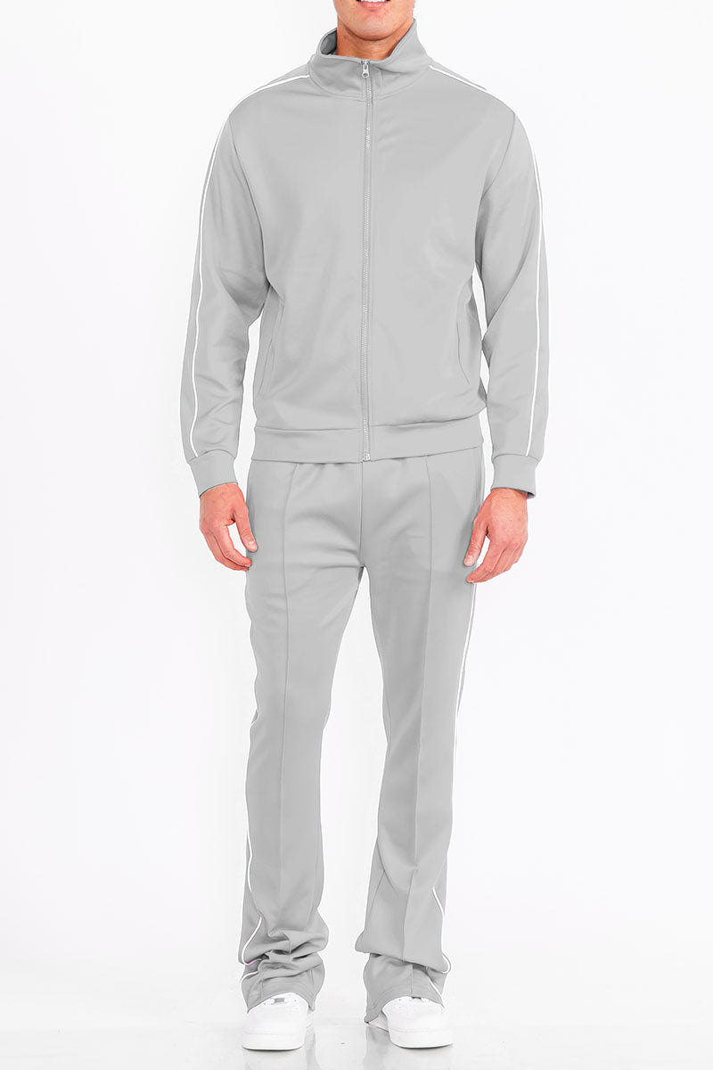 Stacked Flare Track Suit – WEIV -Los Angeles